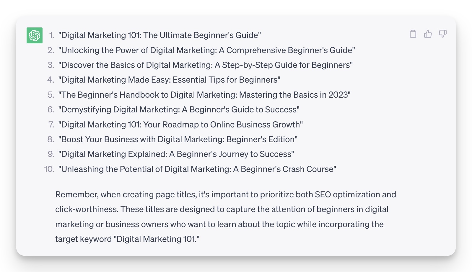 Top 10 ChatGPT Prompts for Digital Marketing (with templates) - Grace Leung